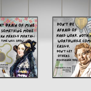 Women in Science Posters (set of 8) Printable, Science Classroom Decor ...