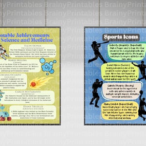 Hispanic Heritage Month (set of 8) Printable Posters, Latinx Heritage ...