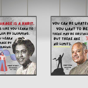 VOL 2 Black Innovators in STEM (set of 8) Printable, Science Classroom ...