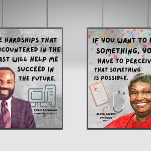 VOL 2 Black Innovators in STEM (set of 8) Printable, Science Classroom ...