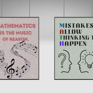 Math Quotes (set of 8) Printables, Mathematics Classroom Posters ...