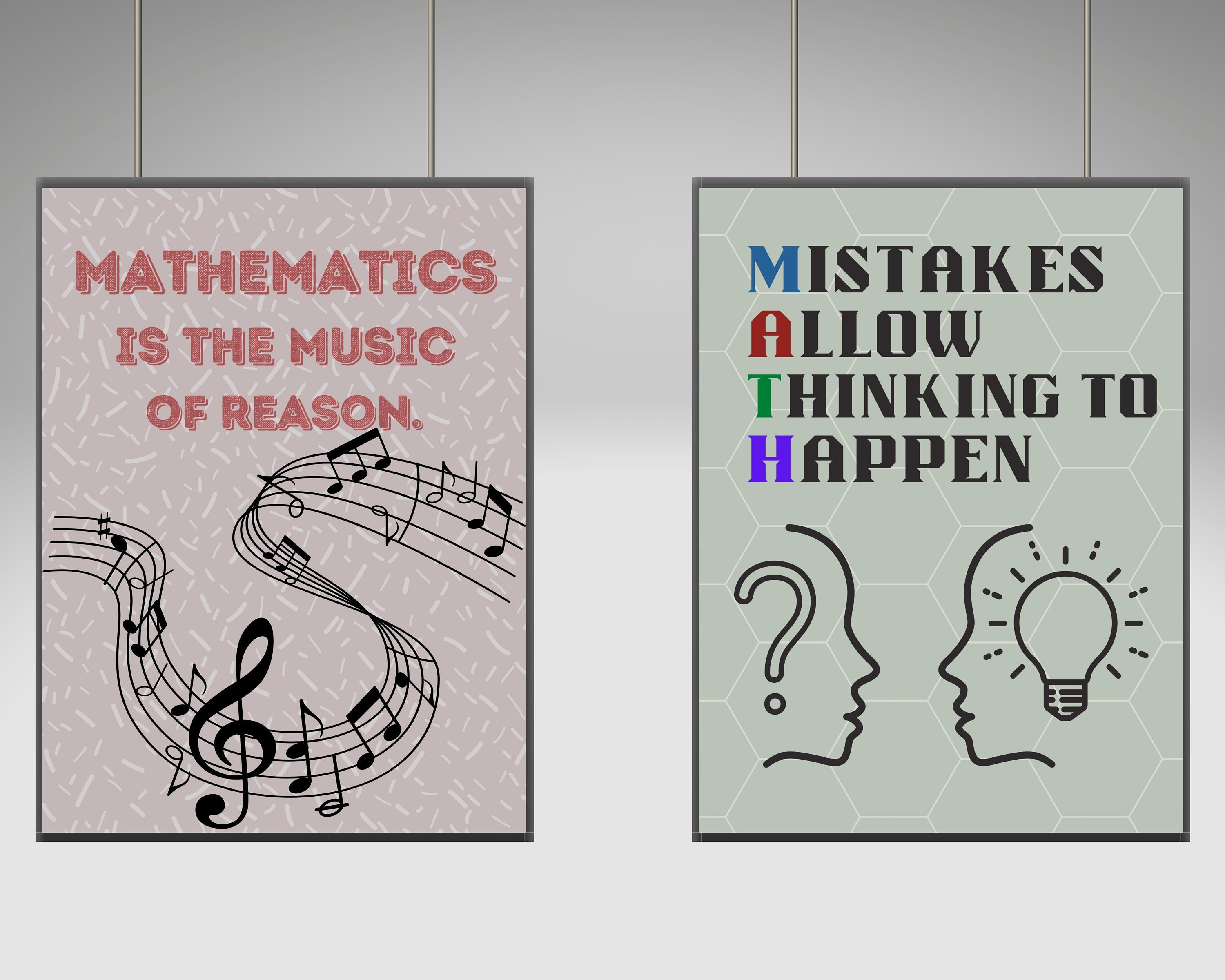 Math Quotes set of 8 Printables Mathematics Classroom - Etsy UK