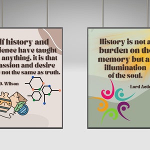 History Quotes (set of 8) Printables, History Classroom Decor ...
