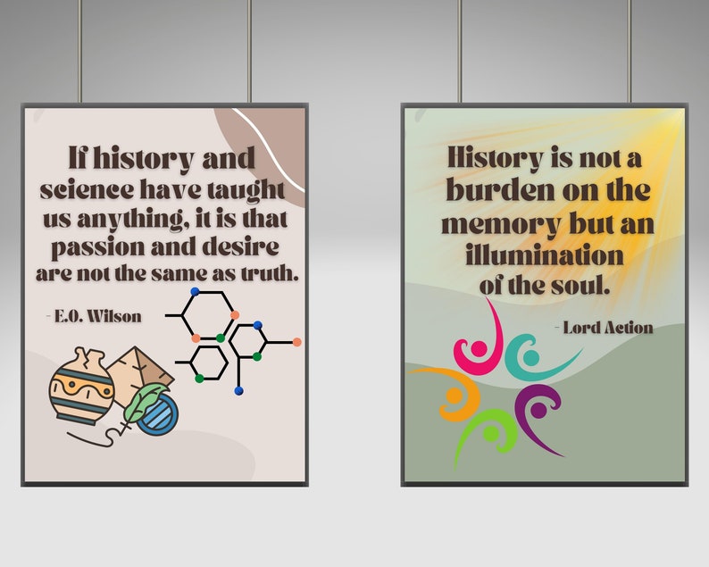 History Quotes set of 8 Printables History Classroom Decor - Etsy