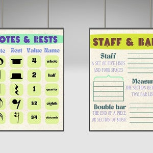 Music Education (set of 8) Printable Posters, Music Classroom Decor ...