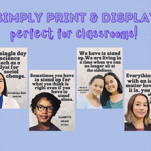 Retro Remarkable Young People (set of 18) Printable Posters ...