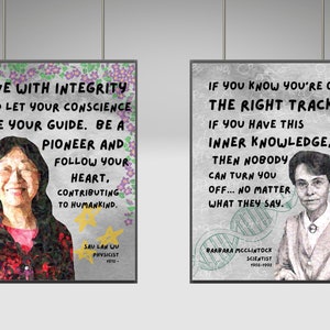 Women in Science Posters (set of 8) Printable, Science Classroom Decor ...