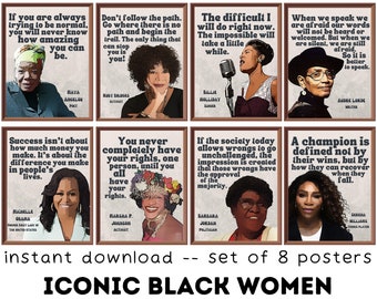 Women in Science Posters set of 8 Printable Science | Etsy Canada