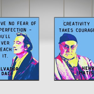 Famous Artists (set of 8) Printables, Art Classroom Decor, Art ...
