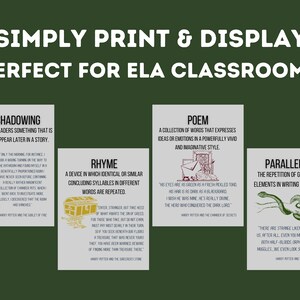 Literary Devices Posters (set of 8) Printable, English Classroom ...