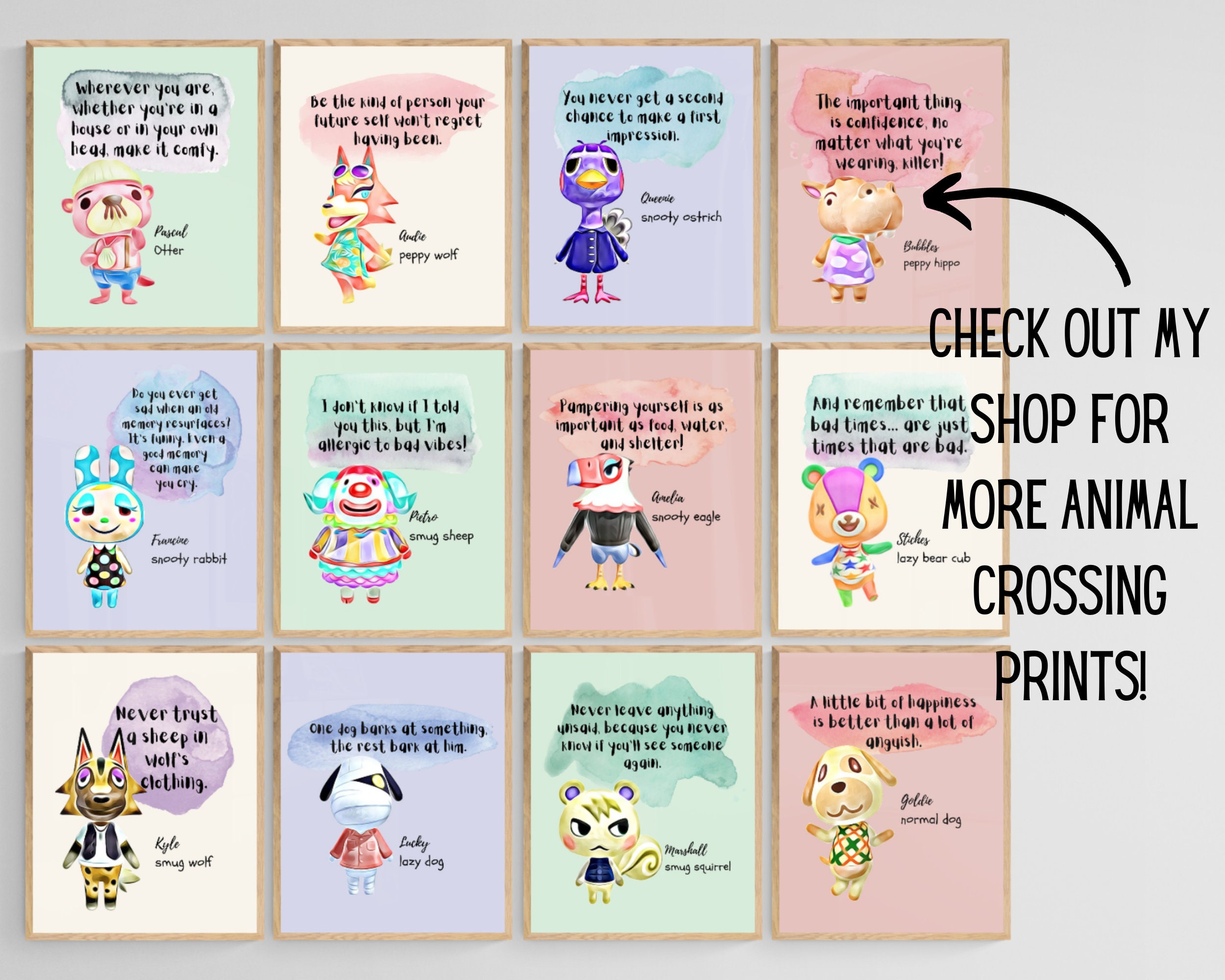 Frobert Animal Crossing Poster Animal Crossing Print | Etsy