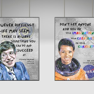 Famous Scientists Posters (set of 8) Printable, Science Classroom Decor ...