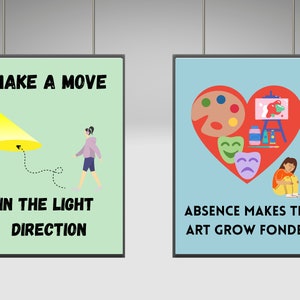 Funny Art Posters (set of 8) Printable Posters, Art Classroom Decor ...