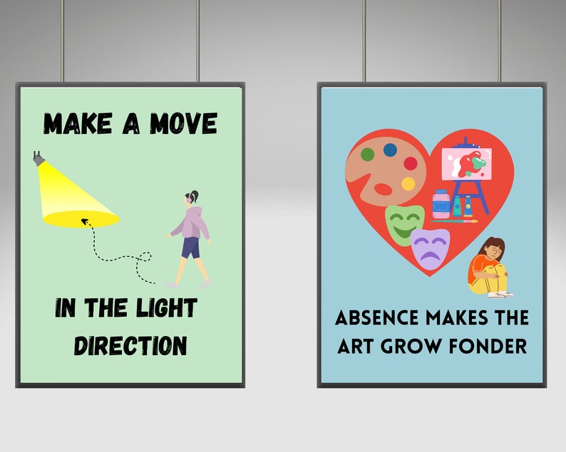 Funny Art Posters (set of 8) Printable Posters, Art Classroom Decor ...