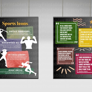 Black History Month (set of 8) Printable Posters, Black History Month ...