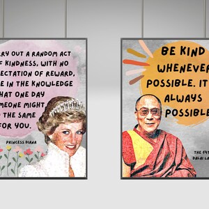 Kindness Matters (set of 8) Printable Posters, Inspirational Quotes ...