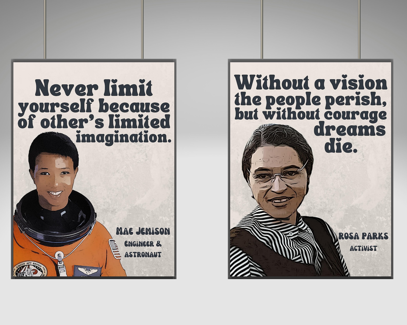 Retro Black Leaders in History set of 8 Printable Posters - Etsy