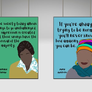 Iconic Black Women in History (set of 8) Printable Posters, Black ...