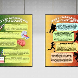 Arab American Heritage Month (set of 8) Printable Posters, NAAHM ...