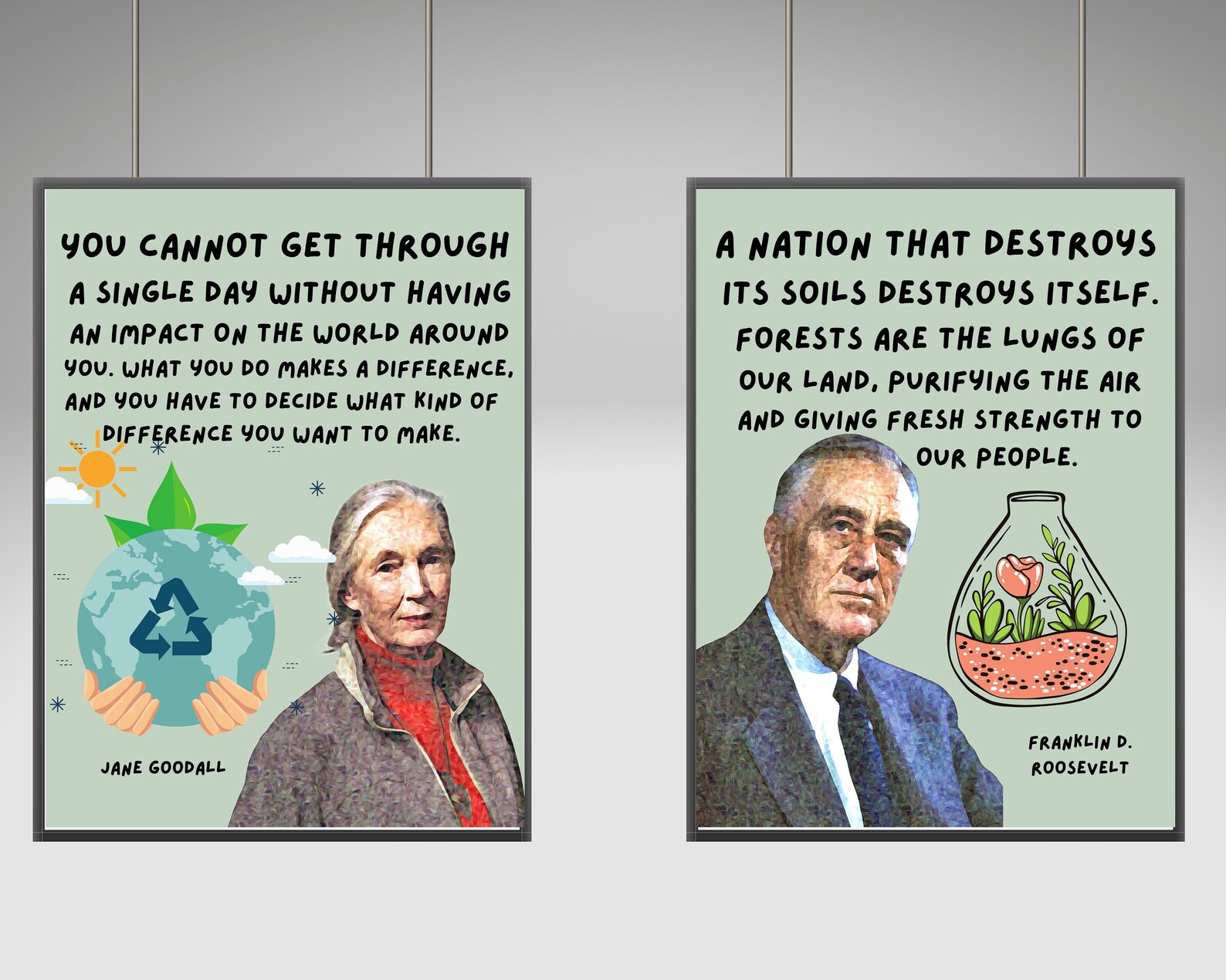 Earth Quotes set of 8 Printable Posters Inspirational - Etsy