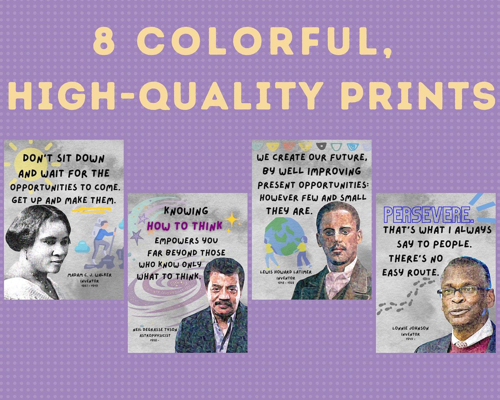 Famous Black Scientists/inventors (set of 8) Printable, Science ...