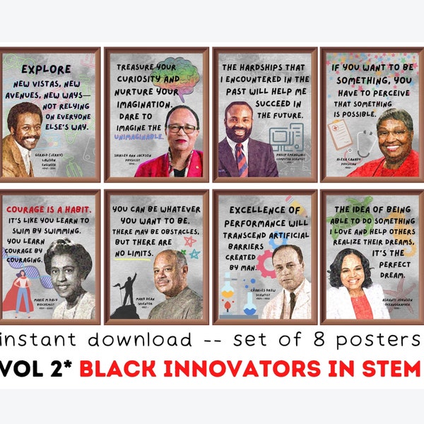 African American Scientist Posters - Etsy
