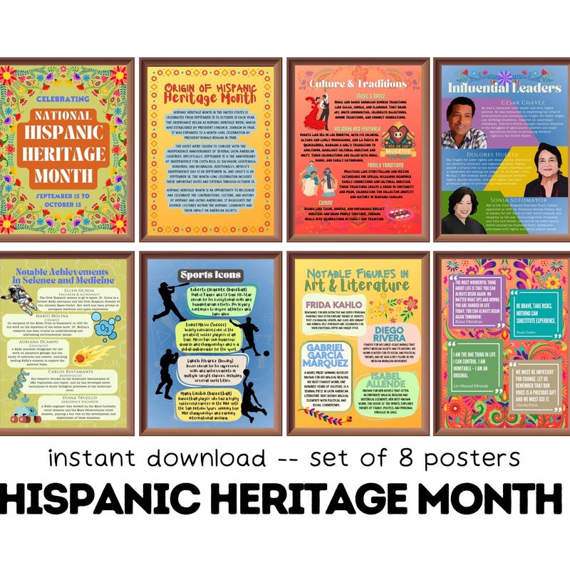 Hispanic Heritage Poster - Etsy
