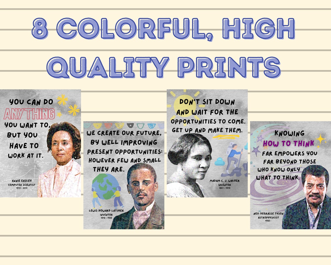 Famous Black Scientists/inventors set of 8 Printable - Etsy