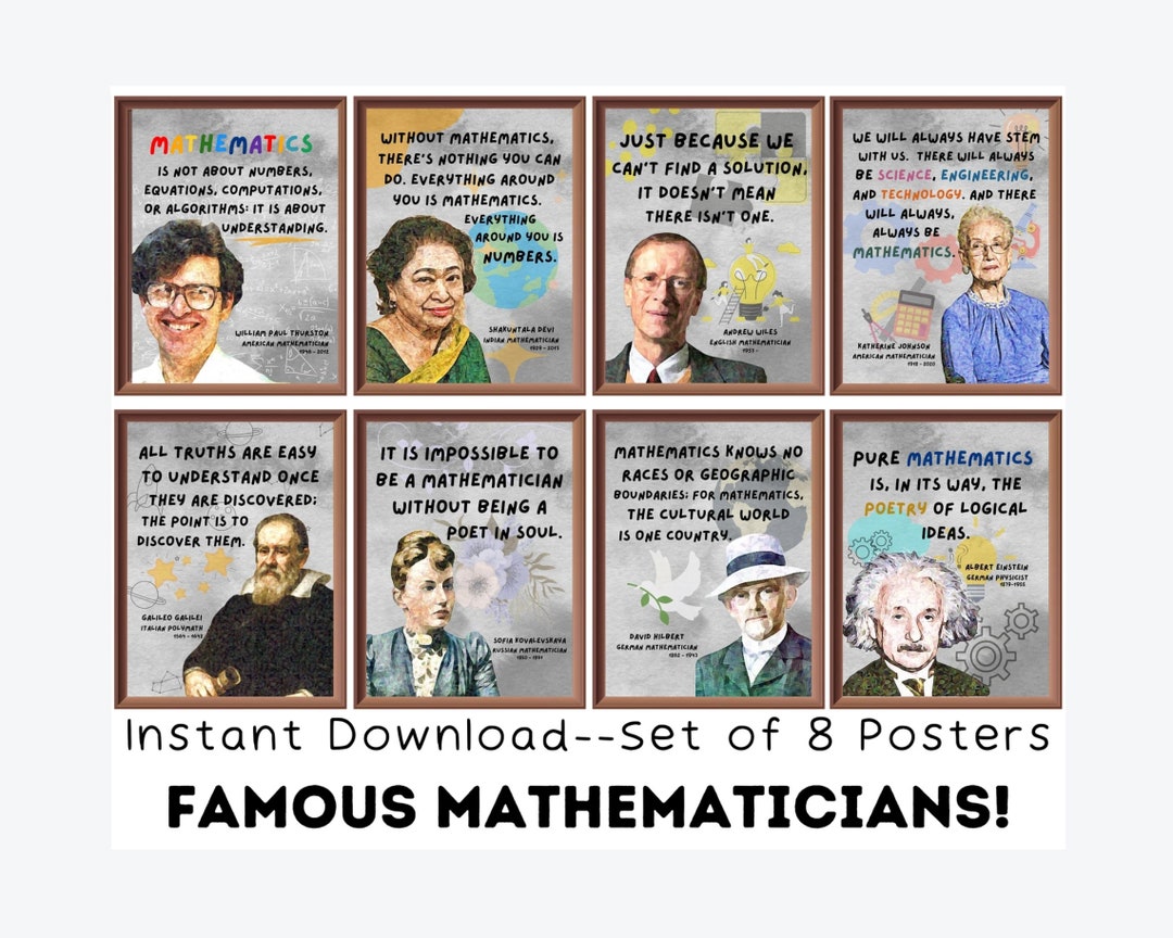 Famous Mathematicians List Names