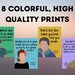 Latina Women set of 8 Printable Posters, Motivational Classroom Decor ...