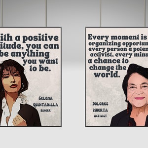 Retro Hispanic Leaders in History (set of 8) Printable Posters ...