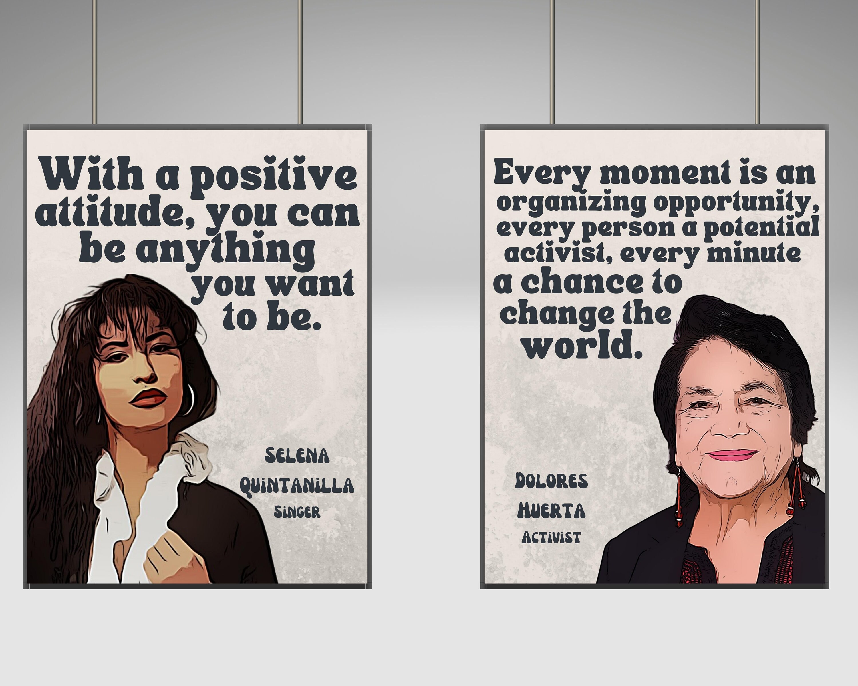 Retro Hispanic Leaders in History set of 8 Printable | Etsy