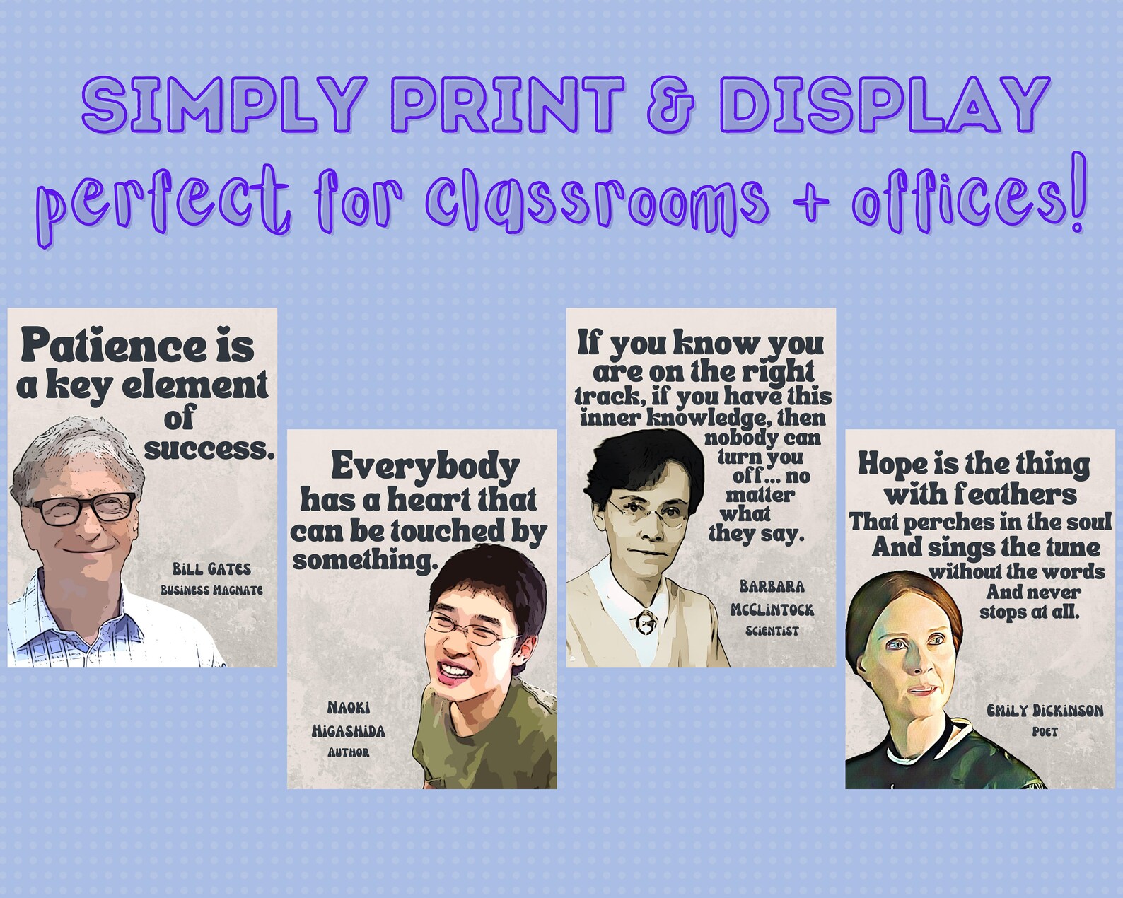Remarkable People W/ Autism (set of 8) Printable Posters, Inclusive ...