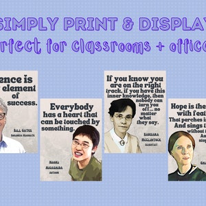 Remarkable People W/ Autism (set of 8) Printable Posters, Inclusive ...