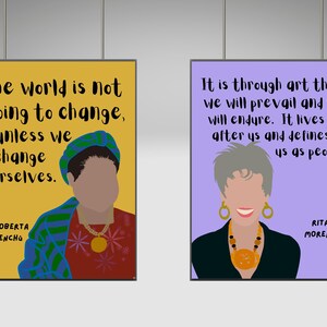 Latina Women (set of 8) Printable Posters, Motivational Classroom Decor ...