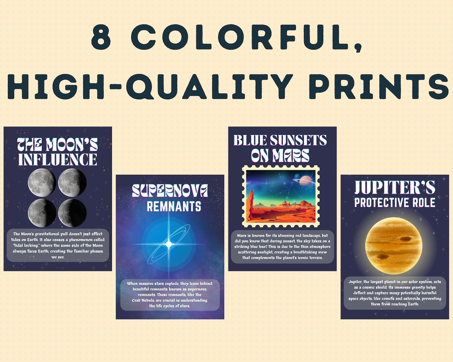 Space Exploration (set of 8) Printable Posters, Science Classroom Decor ...