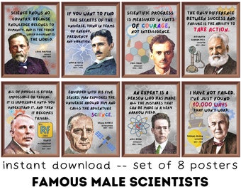 23 Famous Scientists and Inventors Posters STEM Classroom - Etsy