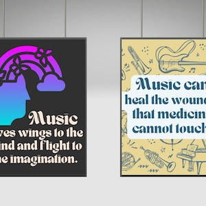Music Quotes (set of 8) Printable Posters, Music Classroom Decor ...