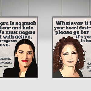 Retro Latina Women in History (set of 8) Printable Posters, Women's ...