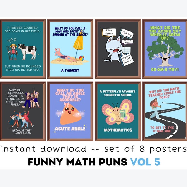 Classroom Puns Posters - Etsy
