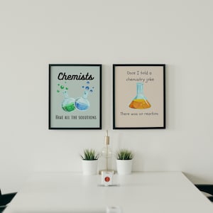 Chemistry Puns (set of 8) Printables, Science Jokes, Funny Science ...