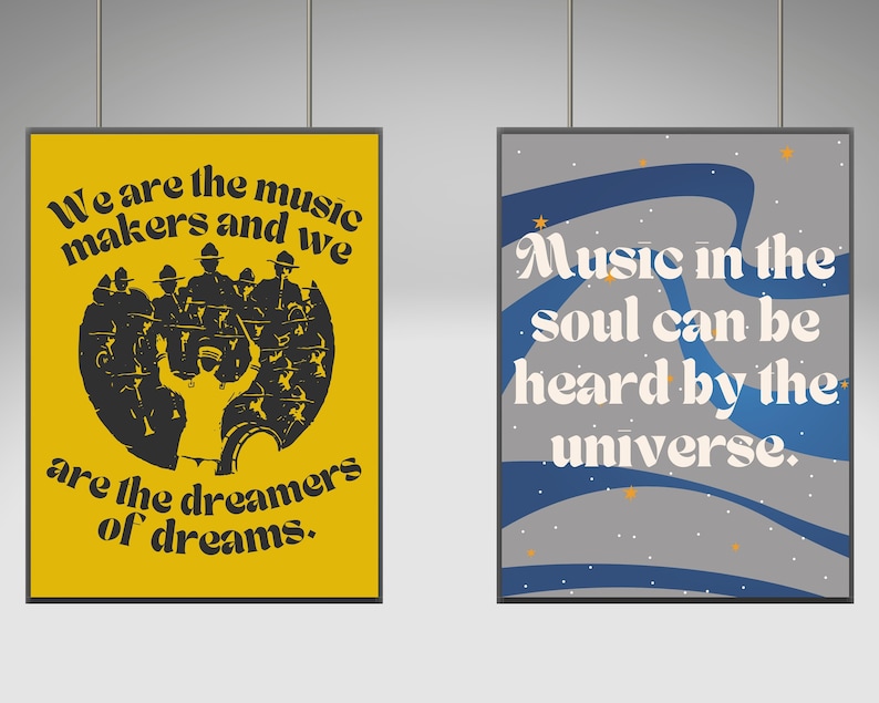 Music Quotes set of 8 Printable Posters Music Classroom - Etsy