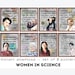 Women in Science Posters (set of 8) Printable, Science Classroom Decor ...