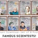 Famous Scientists Posters set of 8 Printable Science - Etsy