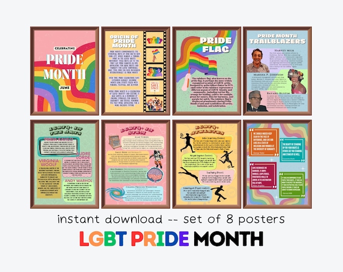 Inclusive Posters, Pride Month Printable Posters, LGBTQ Poster Decor ...