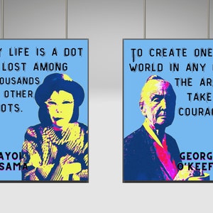 Famous Artists (set of 8) Printables, Art Classroom Decor, Art ...