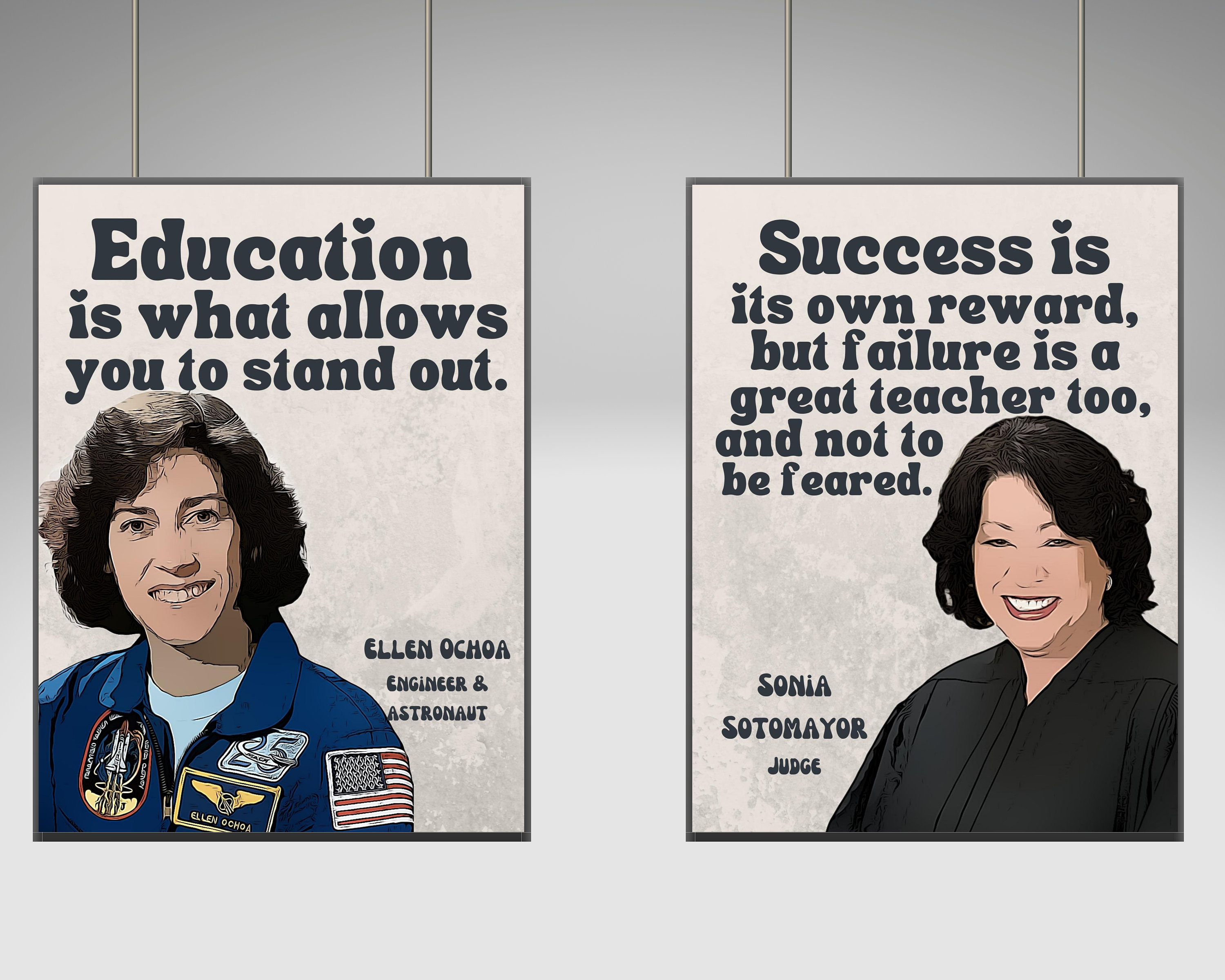 Retro Hispanic Leaders in History (set of 8) Printable Posters ...