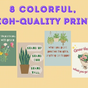 Planty (set of 8) Printable Posters, Plant Themed Classroom Decor ...
