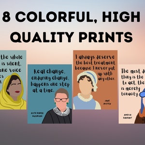 Women in History (set of 8) Printables, Posters for Women's History ...