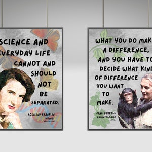 Women in Science Posters (set of 8) Printable, Science Classroom Decor ...